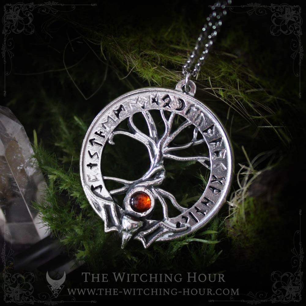 Tree of life and pentacle pendant "The Witches Tree of Life"