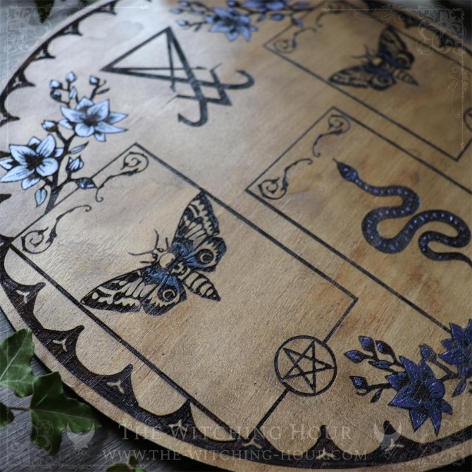 Sigil of Lucifer tarot and oracle spread board
