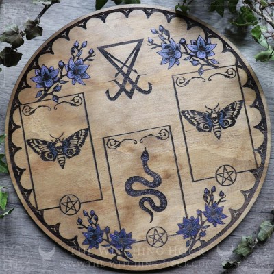 Sigil of Lucifer tarot and oracle spread board