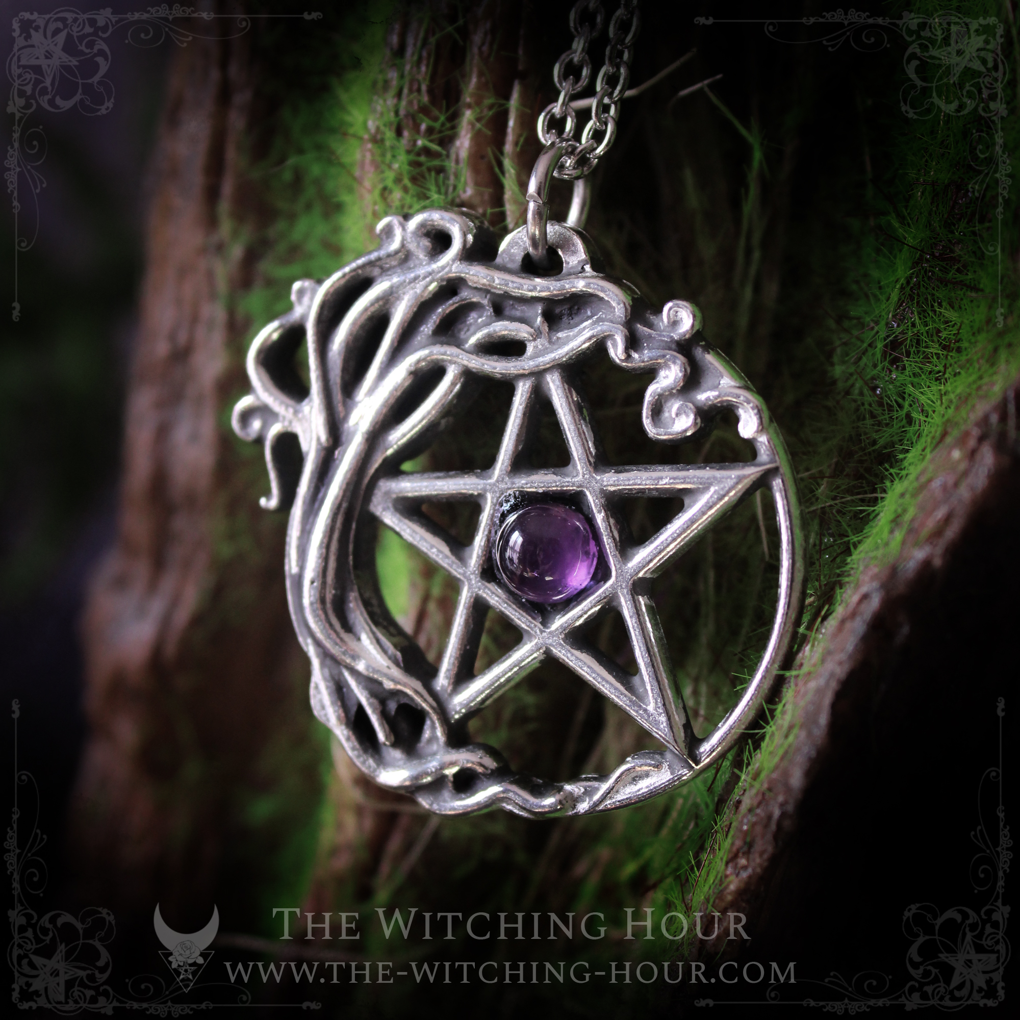 Tree of life and pentacle pendant "The Witches Tree of Life"